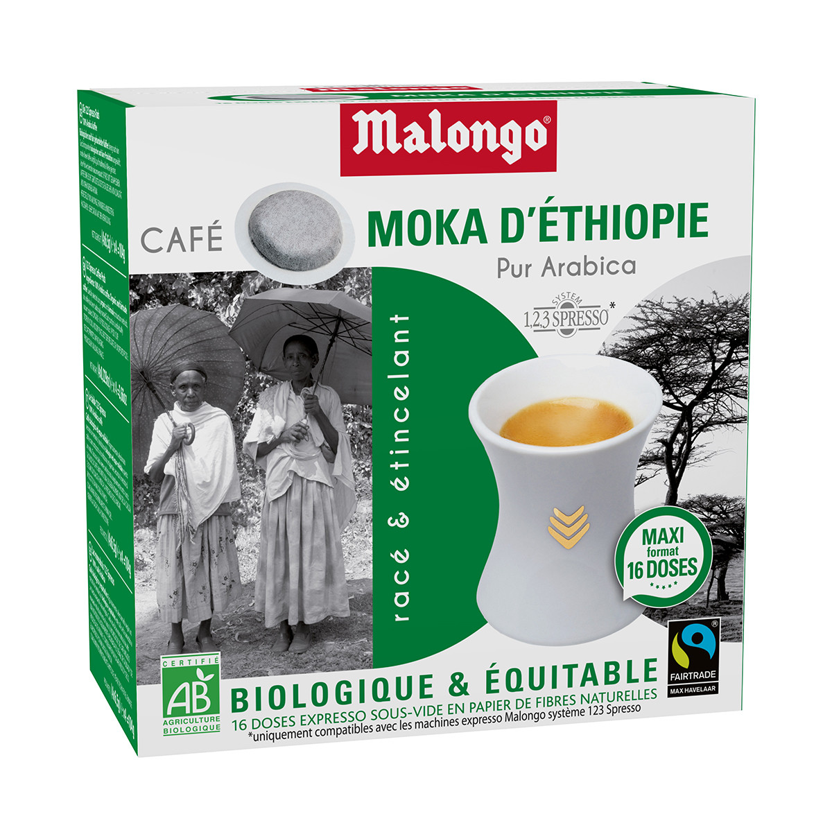 Dosette café bio &/ou équitable - Malongo