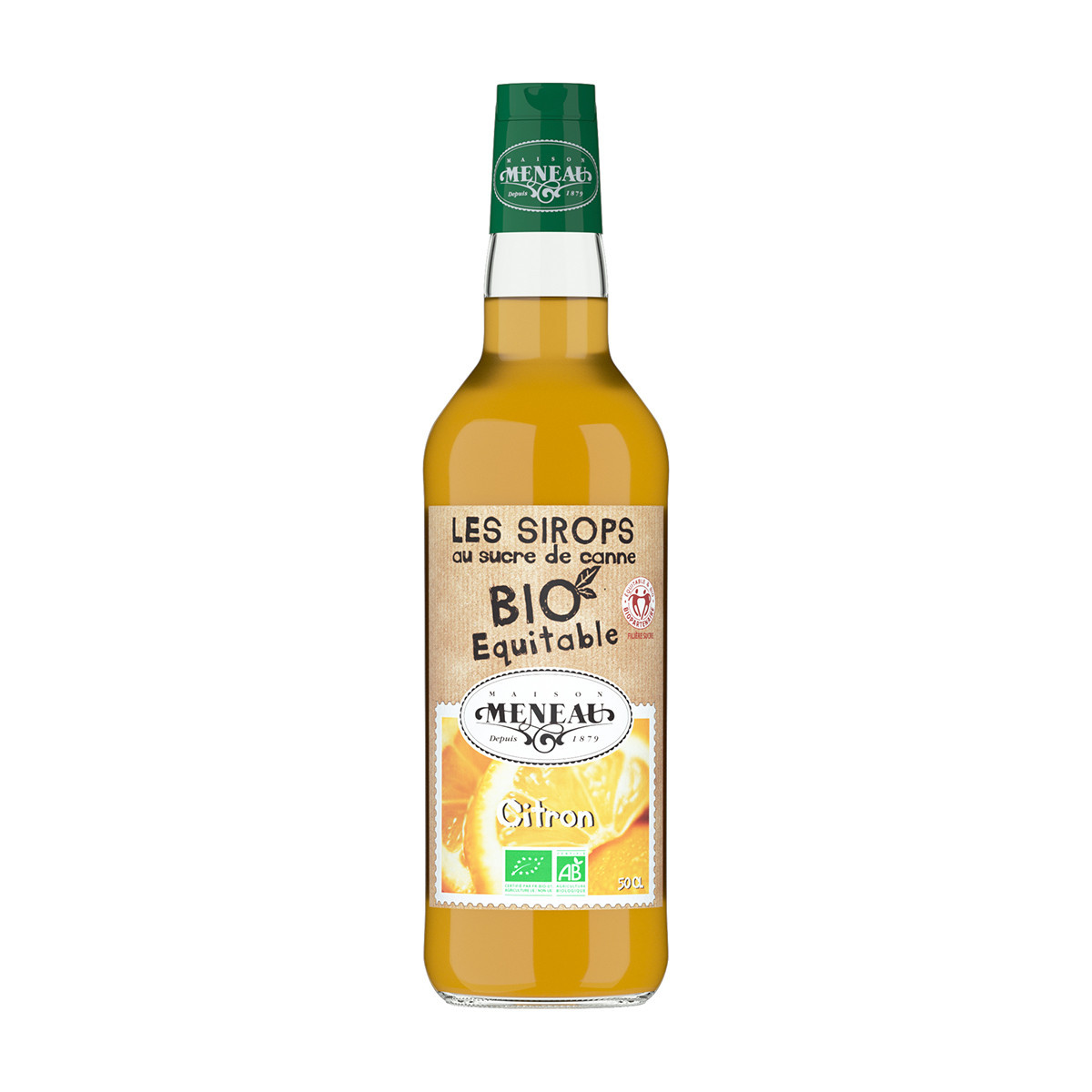 Sirop bio au citron 50 cl Meneau - Malongo
