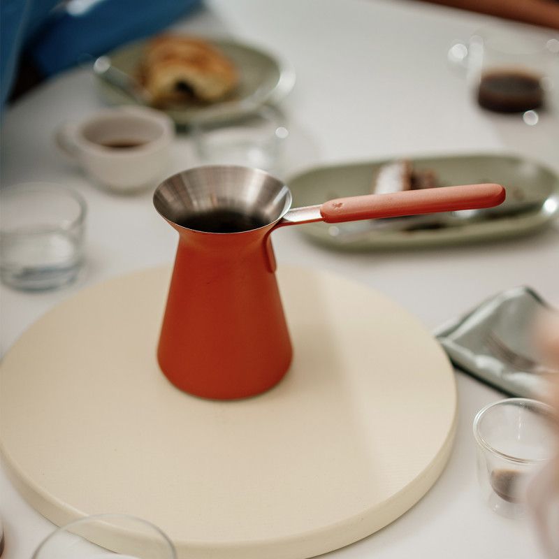 Cafetera turca de 5 tazas Otto Ibrik color brique - Malongo