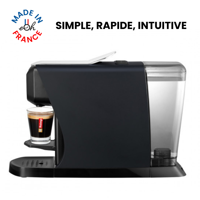 EOH machine à café dosette Noir Mat fabriquée en france - Malongo