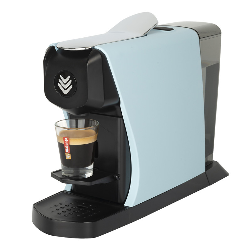 EOH machine à café dosette gamme mat bleu pastel - Malongo