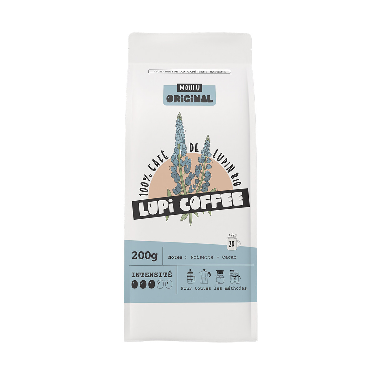 Coffret découverte LUPI COFFEE - Café de Lupin BIO 600g - MALONGO