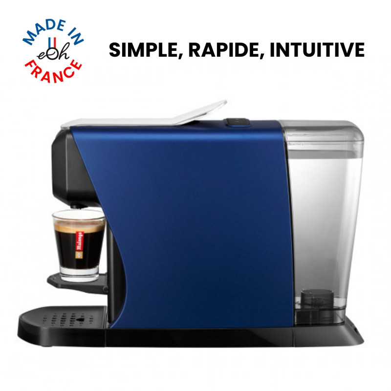 EOH machine à café dosette gamme nacré bleu nuit - Malongo