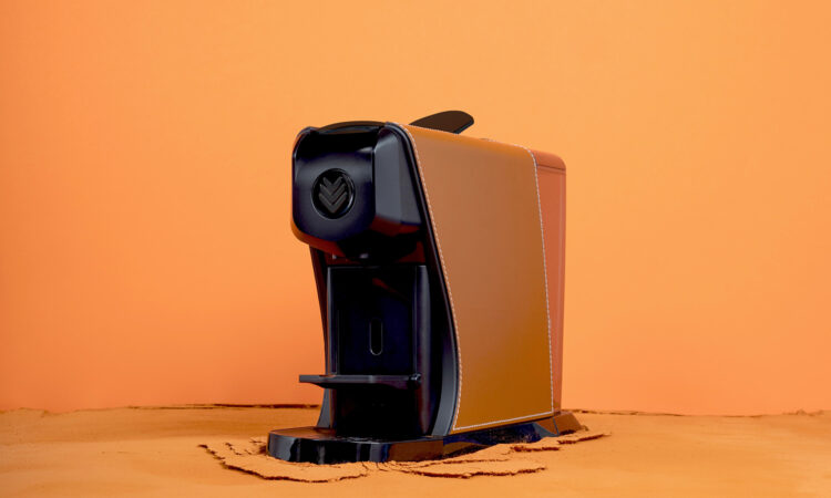 EOH machine à expresso dosette édition Cuir Camel - Malongo