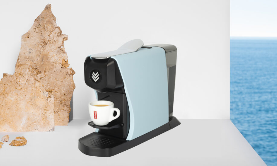 EOH machine à café dosette gamme mat bleu pastel - Malongo